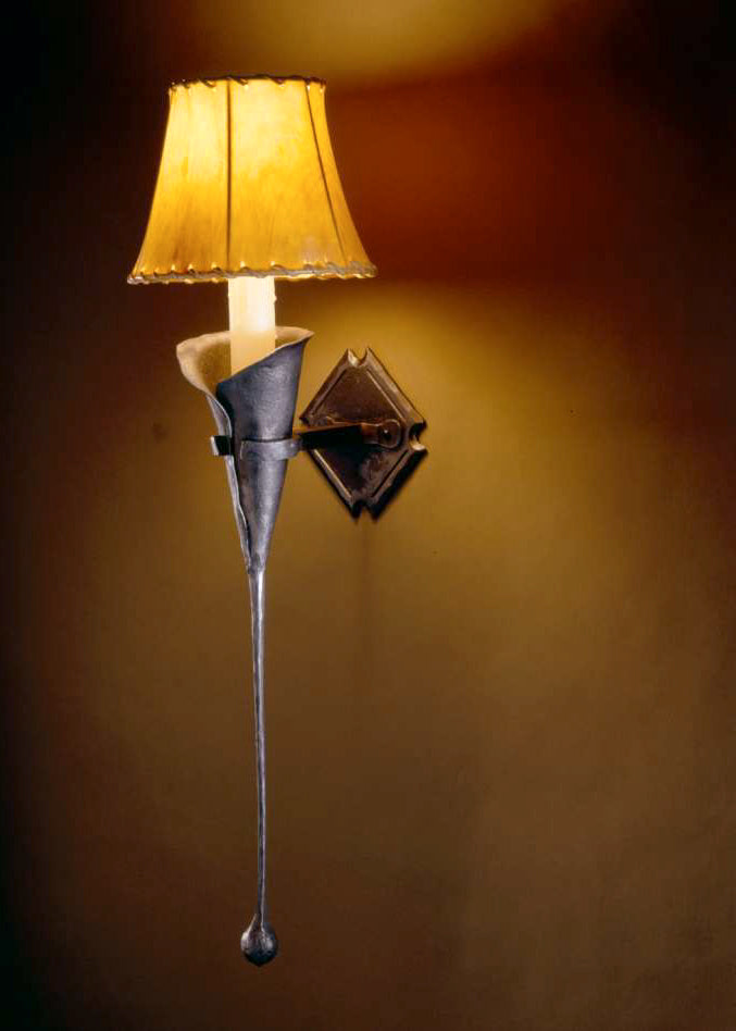 Large Calla Lily Wall Sconce | Hand Forged – Christopher Thomson Ironworks