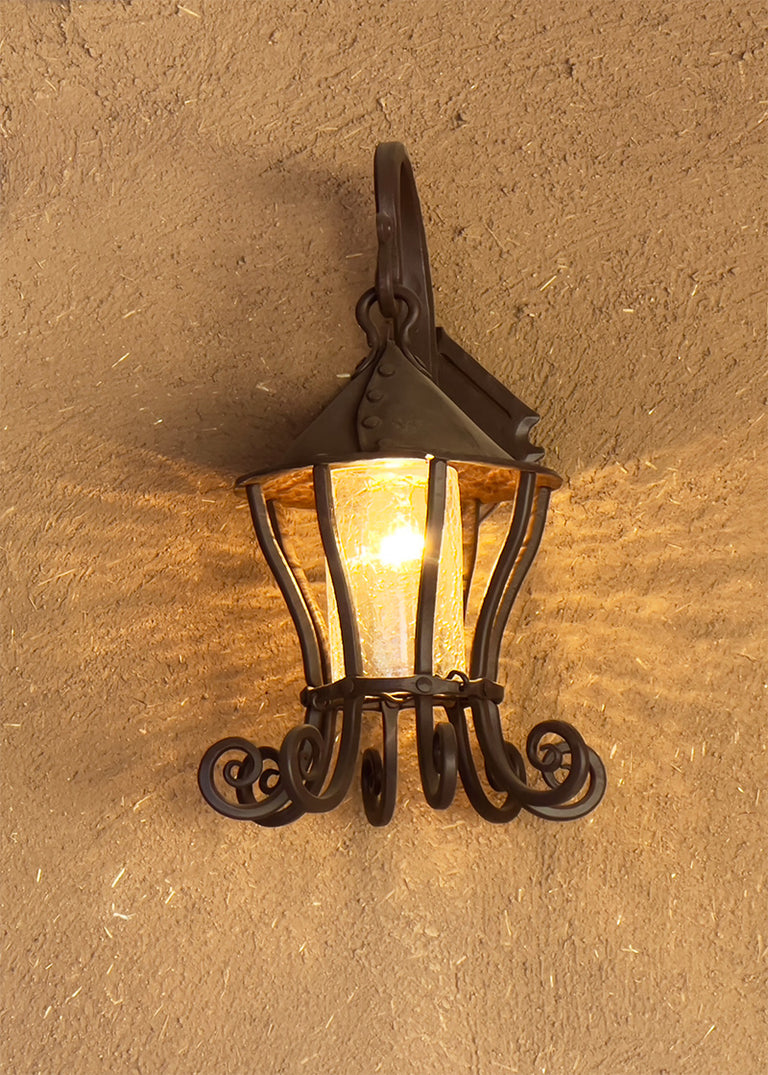 Hanging Wrought Iron Wall Lantern – Christopher Thomson Ironworks